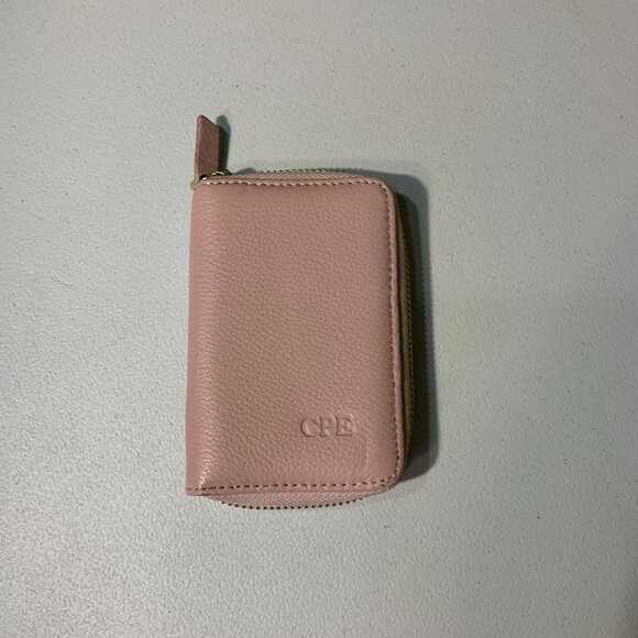 Levenger | Bags | Levenger Pale Pink Zip Around Id Case | Poshmark